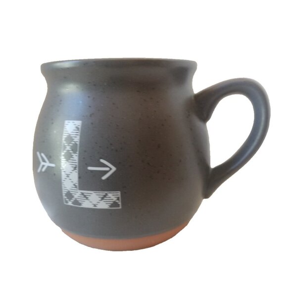 Threshold | Dining | Threshold Monogram L Blackredware Stoneware Coffee ...
